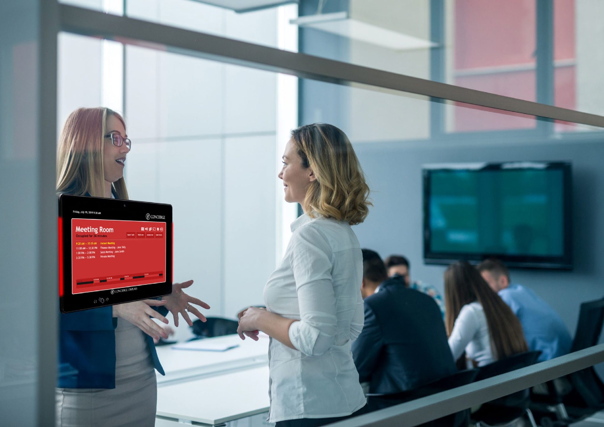 Meeting room scheduling panel - Trend World